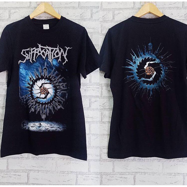 Jual T-Shirt / Kaos Band Metal Rock Merchandise - SUFFOCATION logo ...