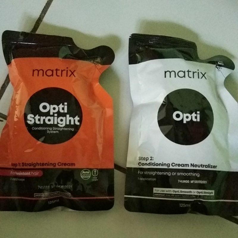 Jual Matrix Mini Optistraight 125ml x 2step Obat Pelurus Rambut ...