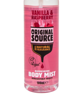 Original Source Body Mist Vanilla Raspberry 100ml | Shopee Indonesia
