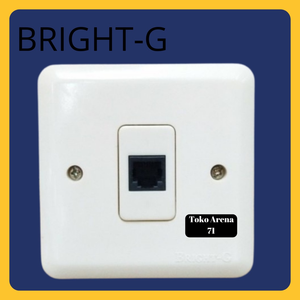 Jual Stop Kontak Telepon Socket Telepon Dinding Colokan telepon Inbow ...