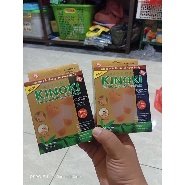 Jual kinoki gold emas koyo kaki detox asli original 1 box isi 10 sachet ...