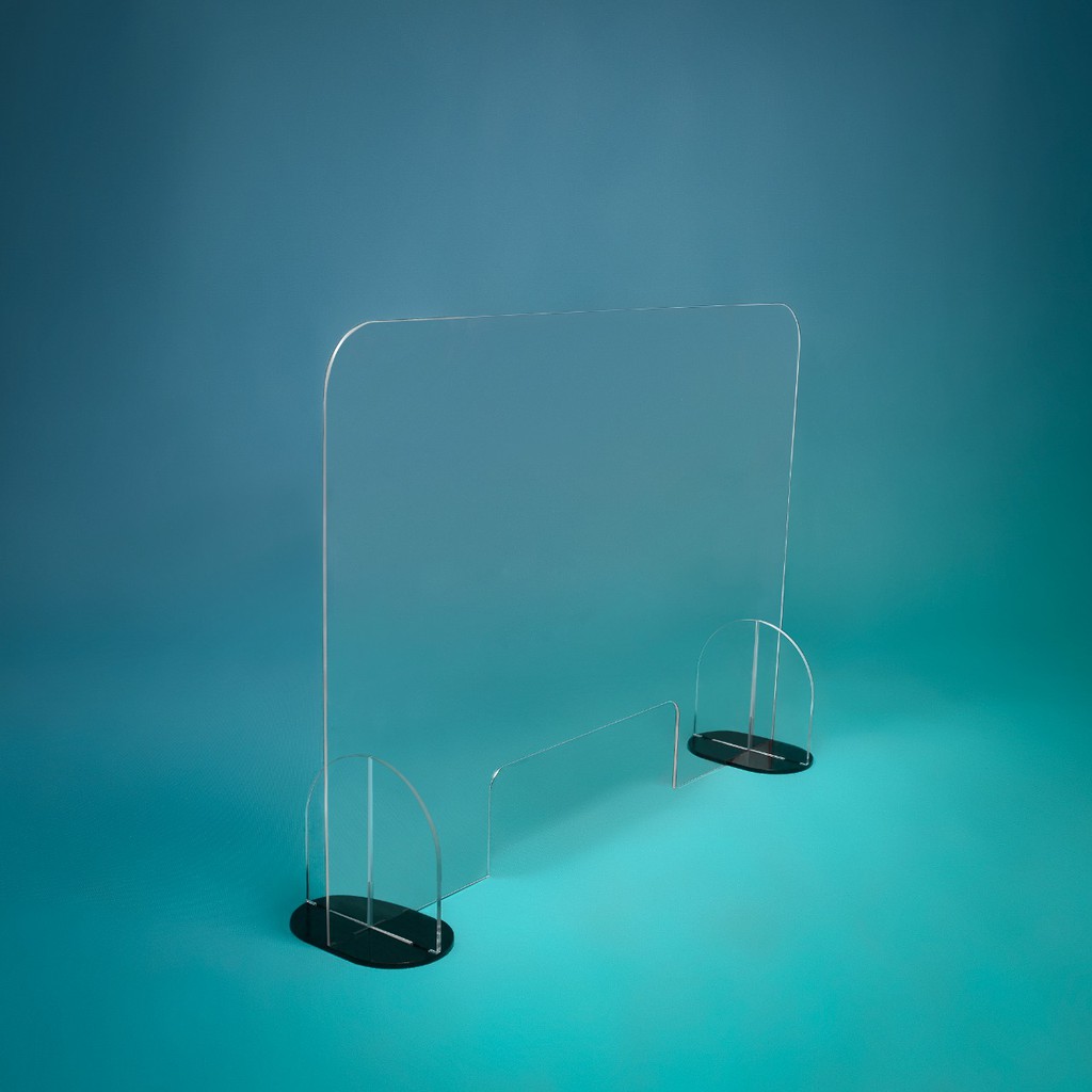 Jual Partisi / Sekat / Pembatas Meja Acrylic Table Polos 50cm X 70cm ...