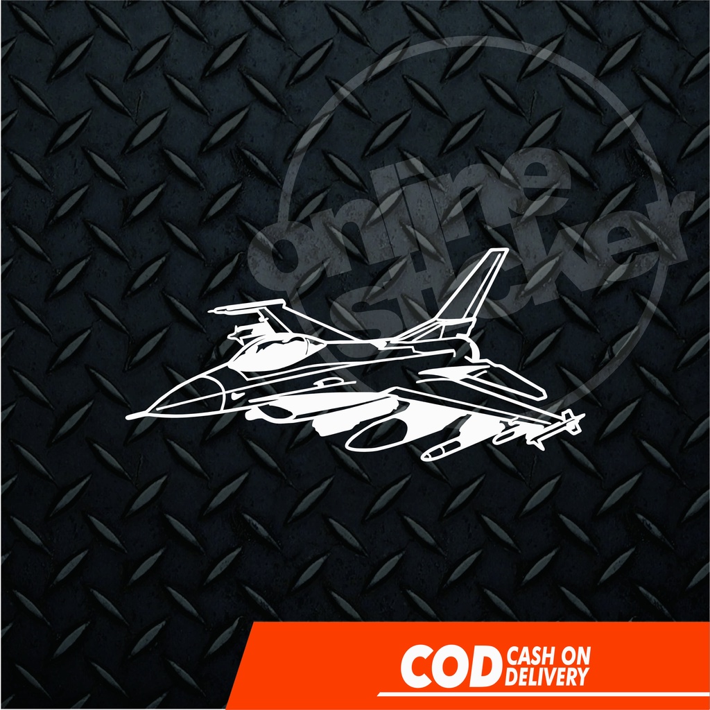 Jual Stiker Pesawat Tempur | cutting sticker | Shopee Indonesia