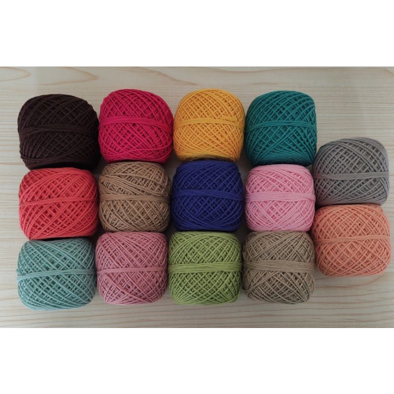 Jual Benang Rajut Cotton Solid Color Big Ply | Shopee Indonesia