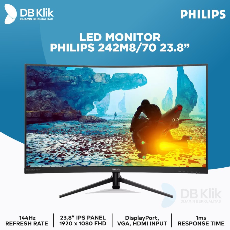 Jual Monitor LED Philips 242M8/70 23.8 Inch 144Hz Full HD HDMI Display ...