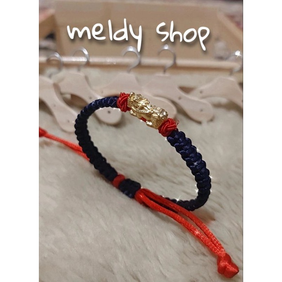 Jual gelang tali cina serut ulir variasi emas 24k_999 hongkong charm ...