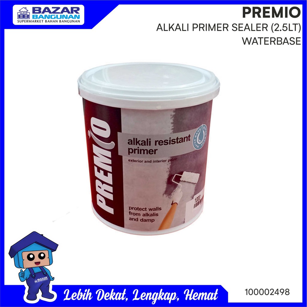 Jual Premio - Cat Dasar Tembok Alkali Resisting Primer Galon 2.5 L ...