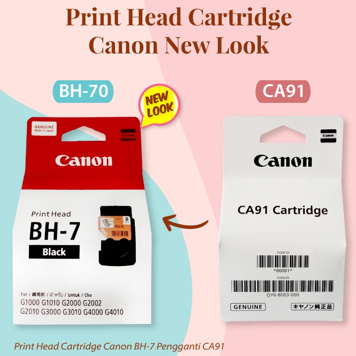 Jual Print Head Cartridge Canon BH-7 BH7 BH 7 Black Printer G1000 G1010 ...