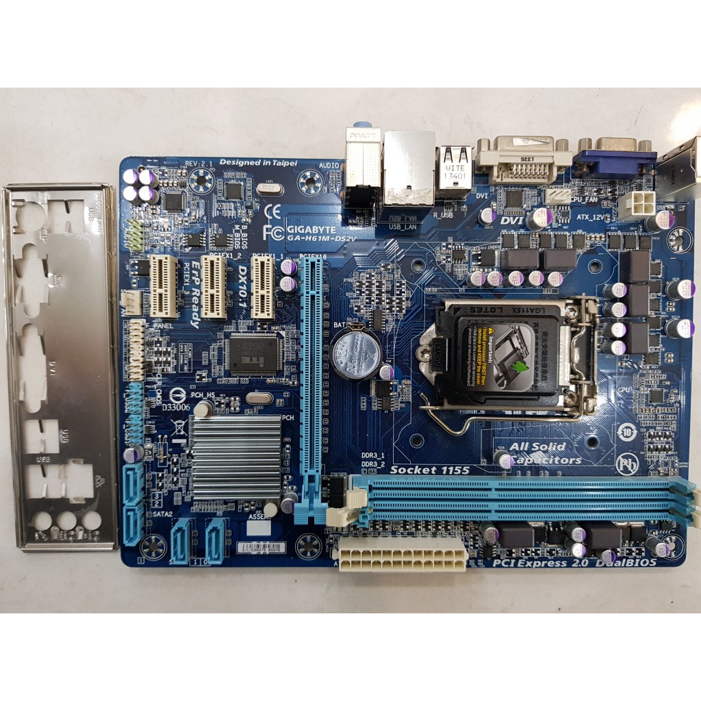 Jual Motherboard H61 Gigabyte LGA 1155 Mainboard Mobo Indonesia|Shopee ...