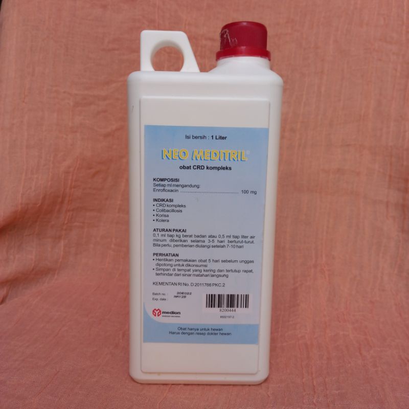 Jual Neo Meditril 1 Liter Obat Ayam Unggas CRD Kompleks Korisa ...