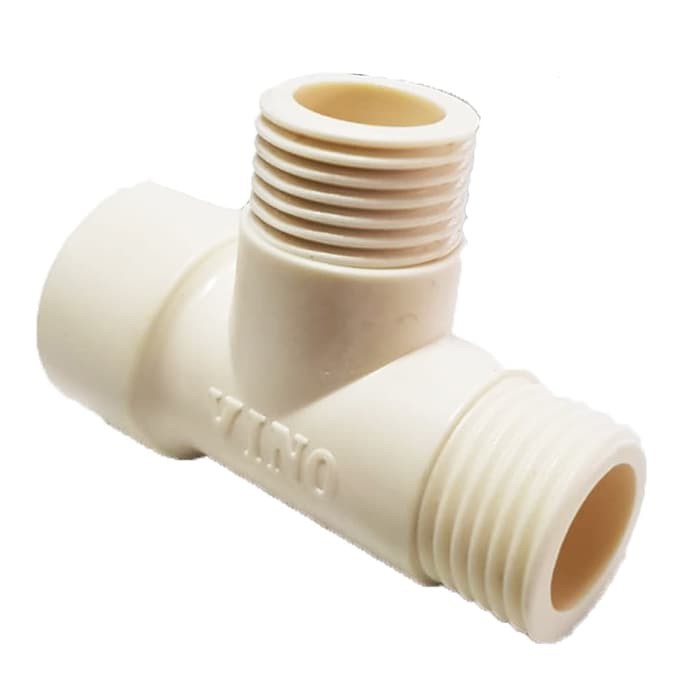 Jual Tee Drat Luar Dalam PVC Paralon 1/2" Inchi AW Putih / T Fitting - VINO Indonesia|Shopee ...