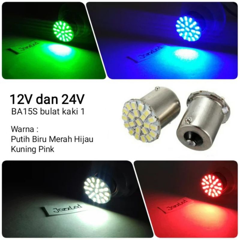 Jual Lampu Led Kaki 1 Bayonet 22 Titik Rata Led Sein Mundur Bemper ...