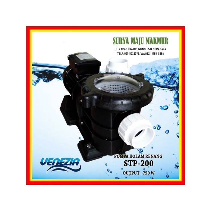 Jual Pompa Venezia STP-200 Pompa Kolam Renang 2 Hp 1P hase 2 inchi ...