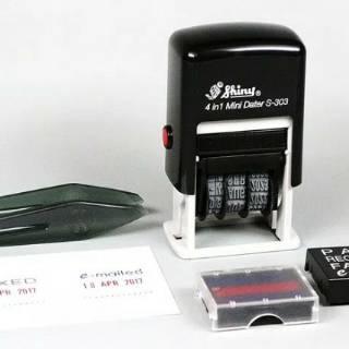 Jual Stempel Tanggal / Dater Otomatis Shiny S303 4in1 ( Mini Dater ...