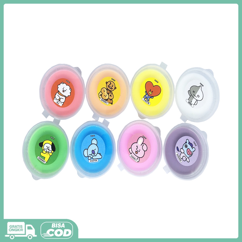 Jual SLIME MINI BT21 TOFU 25 GR | Shopee Indonesia