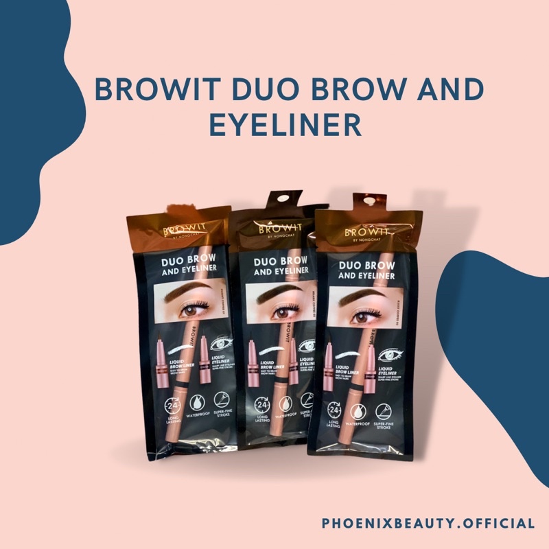 Jual BROW IT DUO BROW AND EYELINER BY NONGCHAT ORIGINAL THAILAND (NEW ...