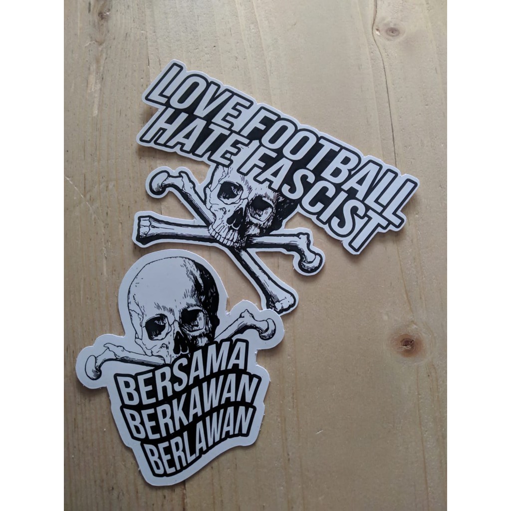 Jual STICKER CUTTING - BBB - LOVE FOOTBALL HATE FASCIST [OFFICIAL ...