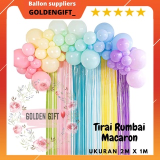 Jual Tirai Rumbai Variasi Warna Macaron ( HARGA = PERPCS / SATUAN ...
