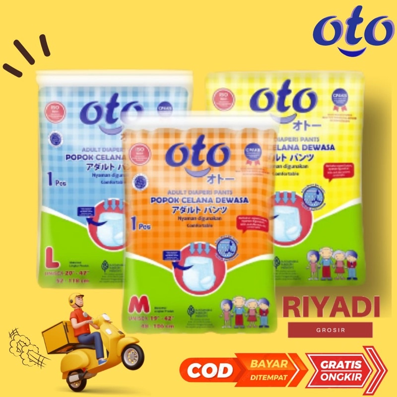 Jual OTO POPOK CELANA DEWASA ADULT DIAPERS LANSIA SACHET SATUAN M / L / XL | Shopee Indonesia