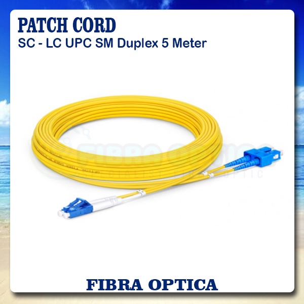 Jual Patch Cord SC-LC SM 5m | Fiber Optic SC/UPC-LC/UPC Single Mode Duplex 5 Meter | Shopee ...