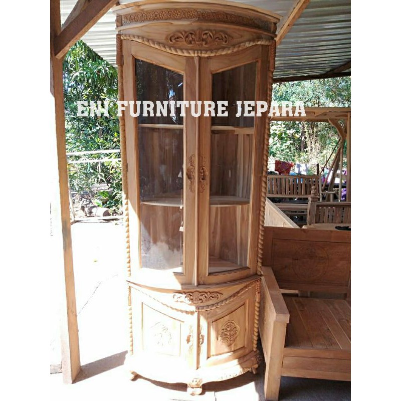 Jual Lemari sudut tambang murah - Lemari hias sudut - Lemari sudut ...