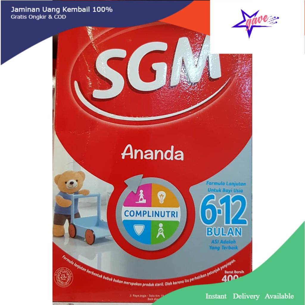 Jual SGM Ananda 2 (6-12bln) 400 Gram | Shopee Indonesia