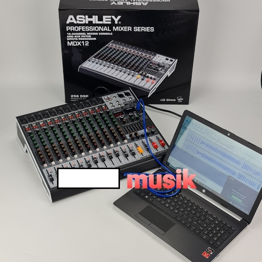 Jual TERBAIK Mixer Ashley MDX 12 MDX12 12 Channel Effect Reverb Audio ...