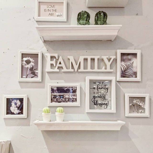 Jual FRAME SET FAMILY ISI 8PCS INFORMA - BINGKAI FOTO SHABBY PUTIH PLUS ...