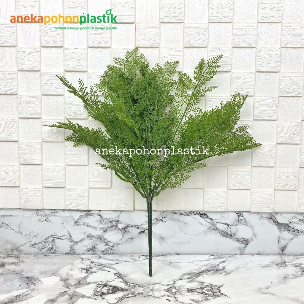 Jual Bunga Plastik Daun Artificial Tanaman Pakis Halus Latex Dekorasi ...