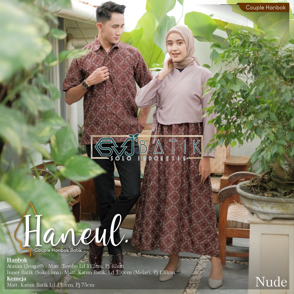Jual HANEUL COUPLE HANBOK DRESS WANITA MODERN DAN KEMEJA BATIK KATUN ...