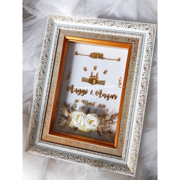 Jual mahar frame 3dimensi pernikahan custom | Shopee Indonesia