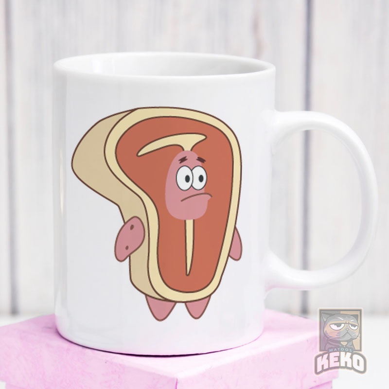 Jual 3133 Patrick Star in Steak Costume Mug Gelas Keramik Unik ...