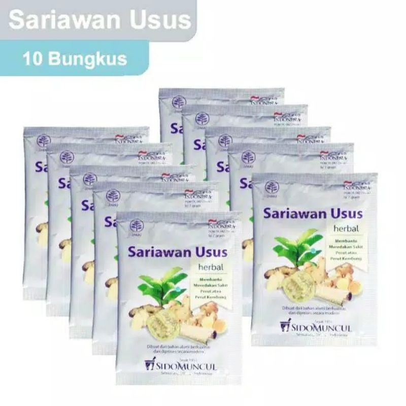 Jual Jamu Sariawan Usus Sidomuncul ( isi 10 pcs serbuk) | Shopee Indonesia