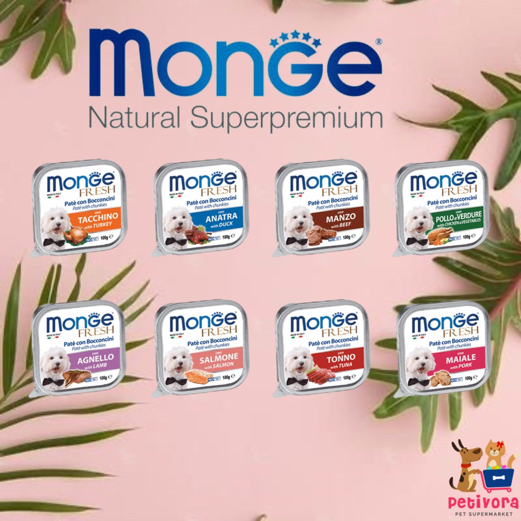 Jual Monge Tray Dog Fresh 100gr / Makanan Anjing Rasa Daging Kemasan ...
