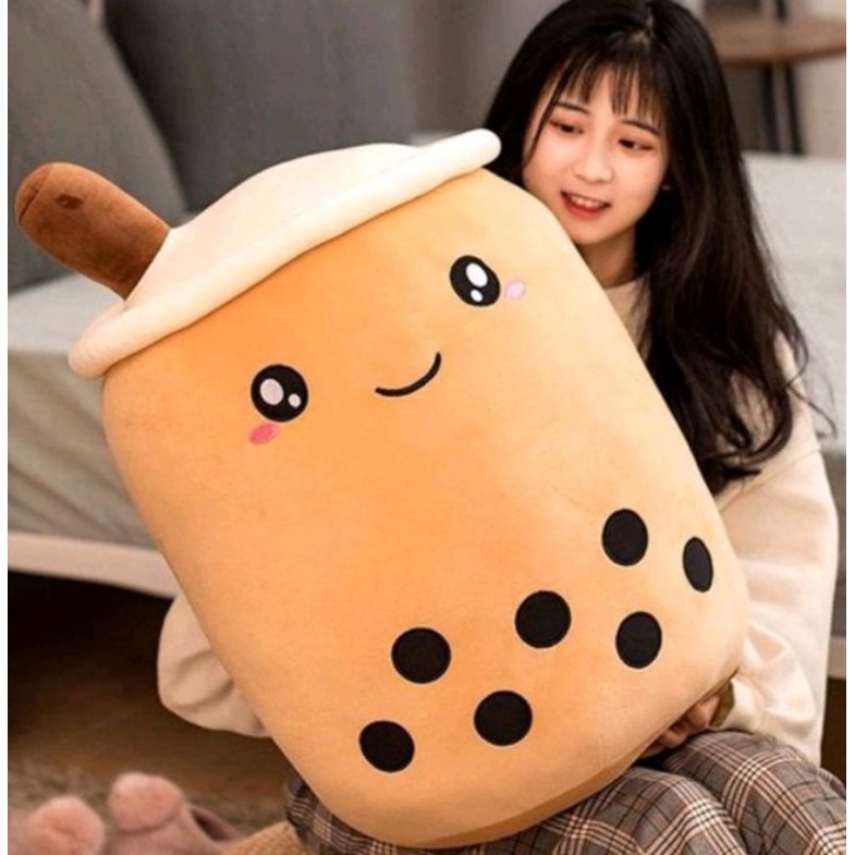 Jual Boneka Boba Bubble Milk Tea Brown Sugar Ukuran Jumbo 55 cm ...