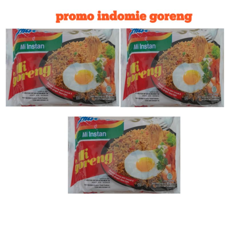 Jual MIE INSTAN INDOMIE GORENG 5 PCS | Shopee Indonesia