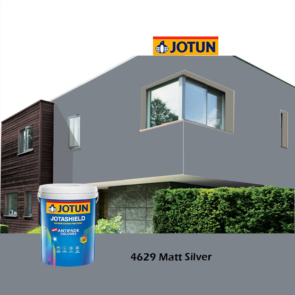 Jual CAT TEMBOK EKSTERIOR JOTUN MATT SILVER 4629 Shopee Indonesia
