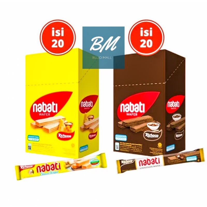 Jual NABATI Wafer Box isi 20 Pcs / Wafer Nabati Box 20 x 7,5 gr / Richeese Nabati 20 x 7,5 gram ...