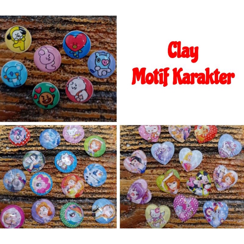 Jual Clay Unik Clay Karakter Clay Resim Motif 1 Pcs | Shopee Indonesia
