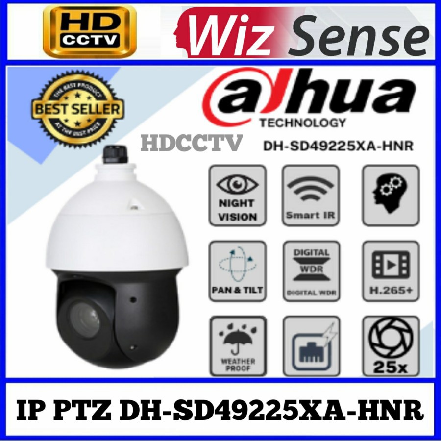Jual DAHUA DH-SD49225XA-HNR IP PTZ CAMERA 2MP 25x OPTICAL ZOOM / AI | Shopee Indonesia