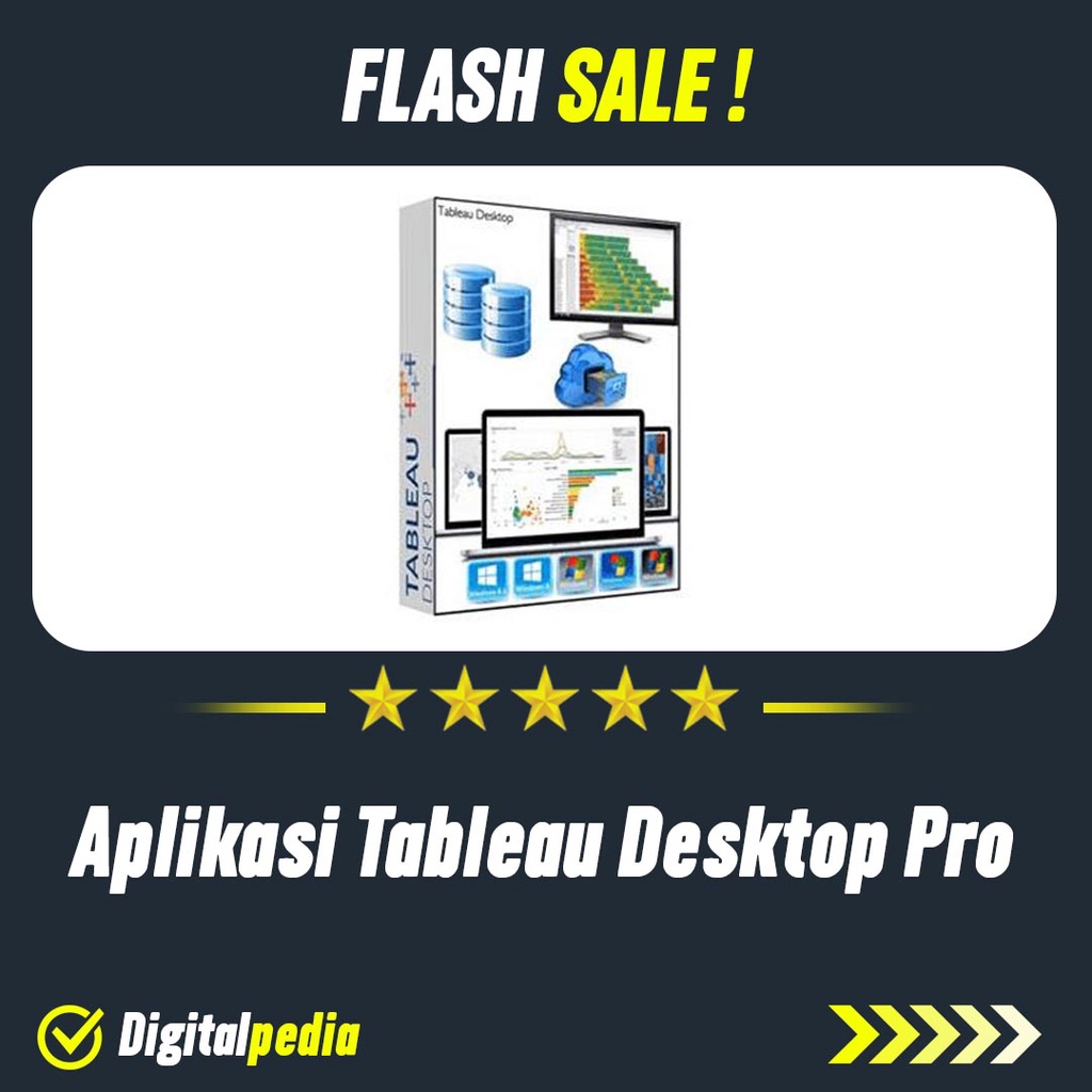 Jual Aplikasi Tableau Desktop Pro Lifetime Full Version Terbaru Premium Plus | Shopee Indonesia