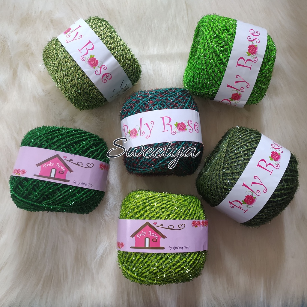 Jual Benang Cornelli Glitter / Benang Glitter / Benang Bulu / Benang ...