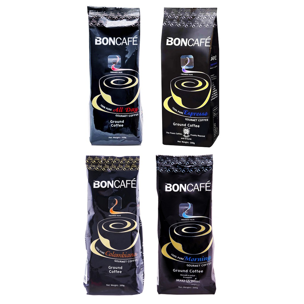 Jual Boncafe Ground Coffee Powder 200g Singapore | Shopee Indonesia