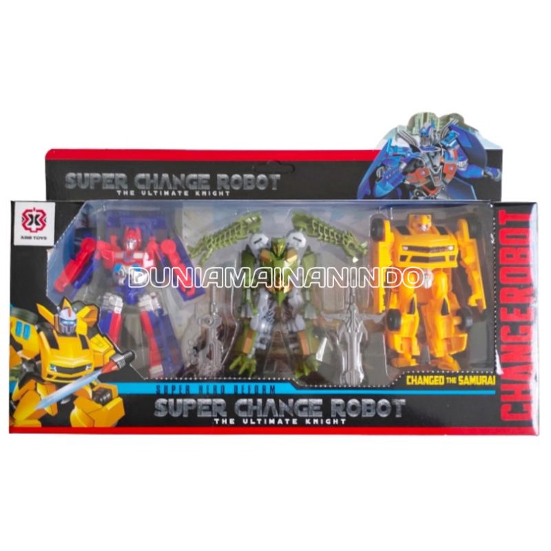 Jual Mainan Robot Robotan Transformer Isi 3 Deformation Change Robot ...