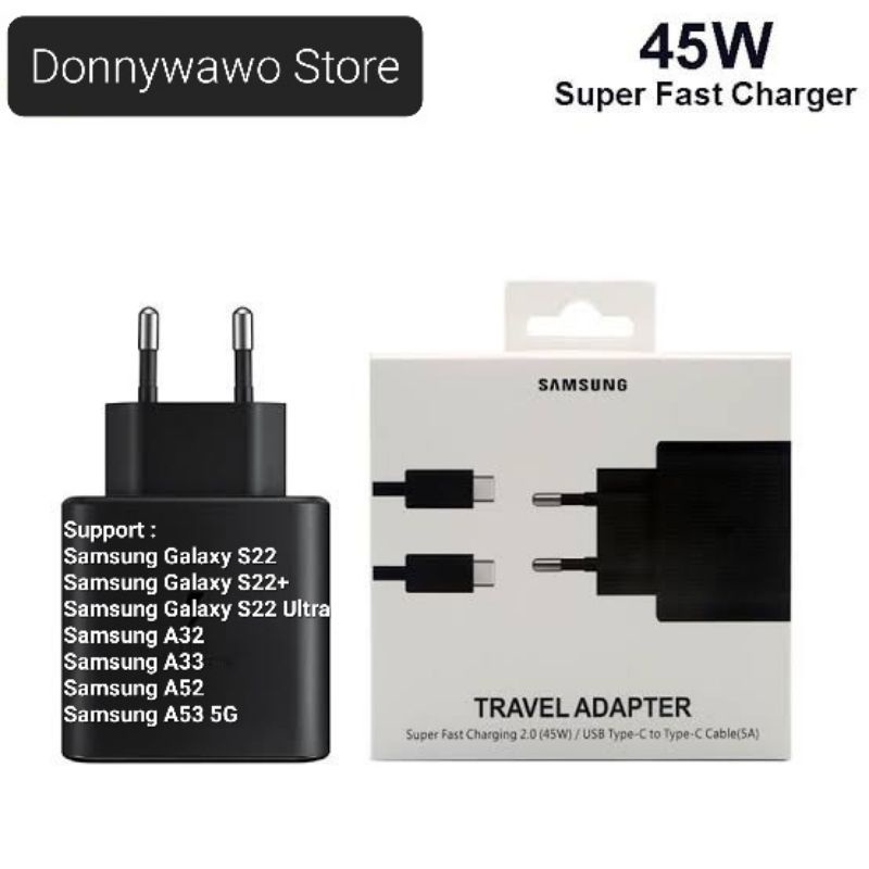 Jual Samsung Super Fast Charging 45 Watt Type C to C Note 10 Plus S22 Ultra | Shopee Indonesia