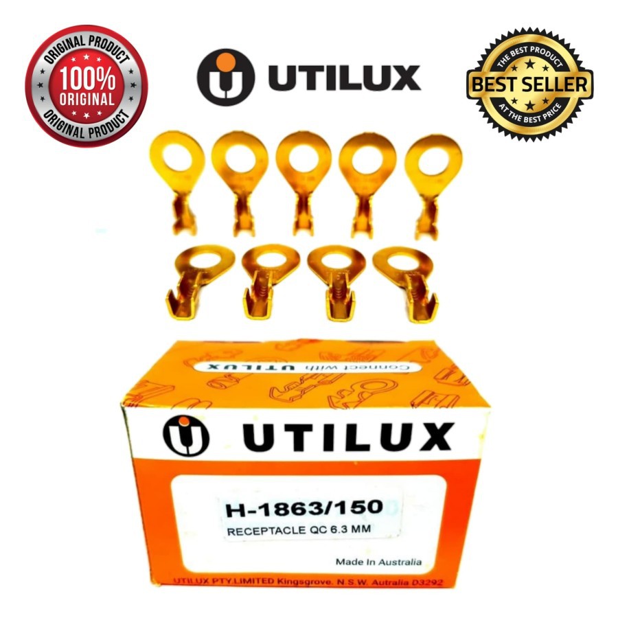 Jual Terminal Skun UTILUX Ring Ukuran Baut 10 M6 / Diameter 6 MM H-1863 ...