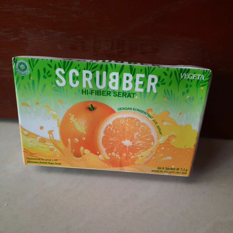 Vegeta Scrubber Hi-Fiber Serat Isi 6 Sachet @ 7,1g | Shopee Indonesia