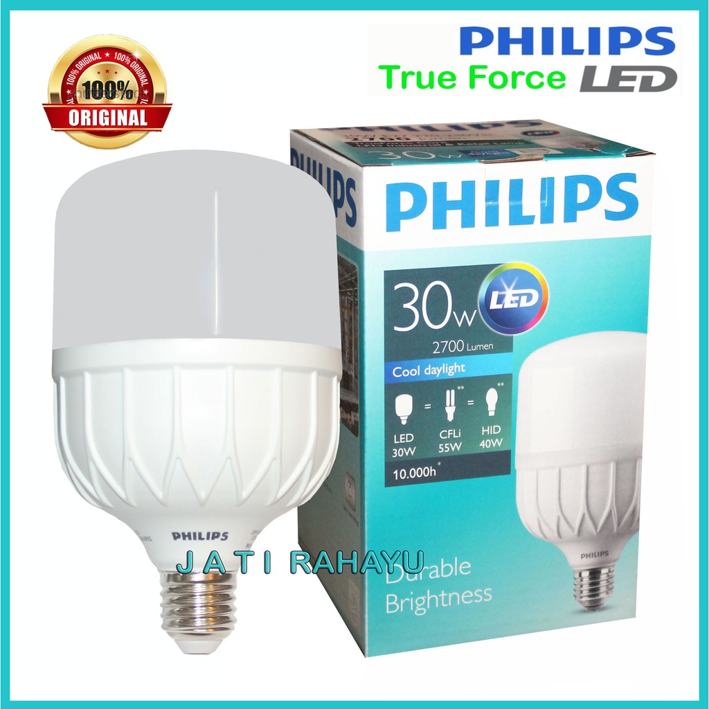 Jual PHILIPS LAMPU LED TRUE FORCE 30W 30 Watt PUTIH | Shopee Indonesia