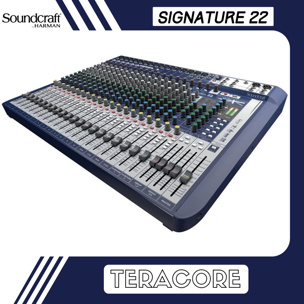 Jual Soundcraft Signature 22 Analog Mixer 22 Input 16 Channel USB ...