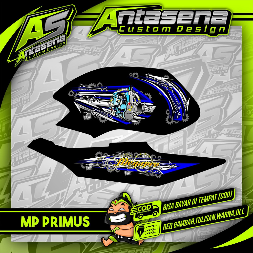 Jual Striping Megapro Primus Racing Herex Stiker Motor Variasi Honda MP ...